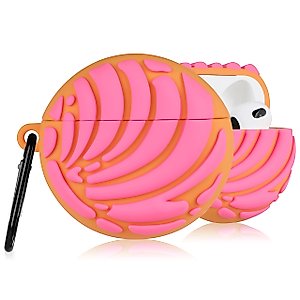 Mulafnxal for Airpod 3 3rd Generation Case Cute Cartoon 3D Kawaii Unique Silicone Cover Funny Fashion Fun Cool Food Design Stylish Cases Women Girls Boys Teen for Airpods 3 (2021) (Pk Bread)