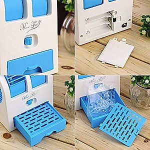 BXT Portable Air Conditioner Fan Dual Bladeless Safe Mini Personal Fan Battery Powered/USB Recharging Table Desktop Fan Drawer Frgance Perfume Oil Misting Fan Cooling Cooler Indoor/Outdoor Use
