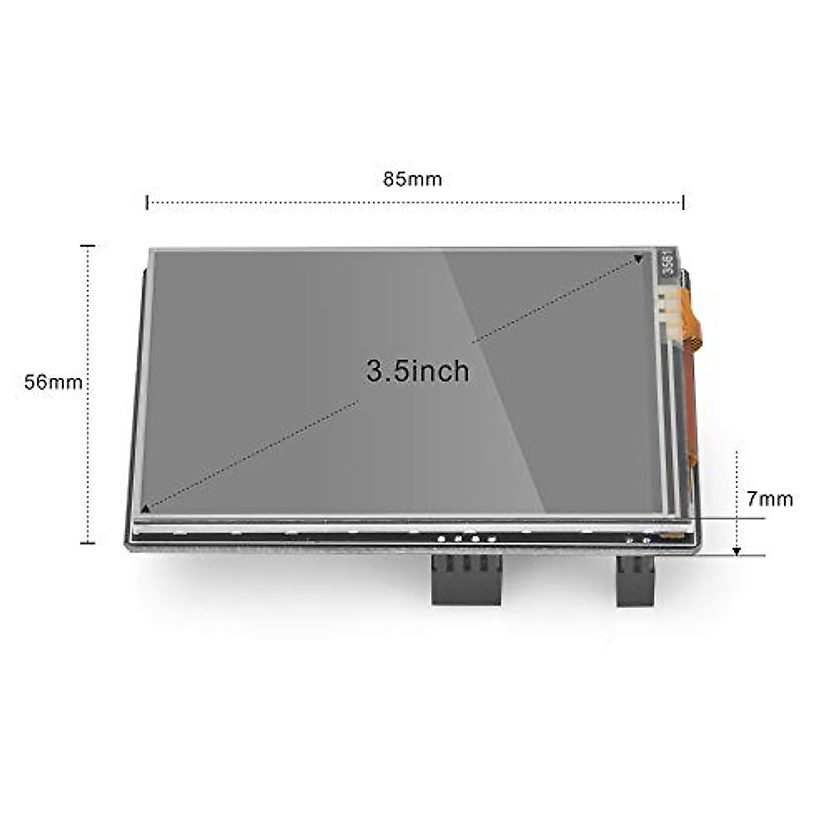 OSOYOO LCD Touch Screen 3.5" HDMI Display Monitor TFT for Raspberry Pi 3 2 Model B Audio Output with Stylus Pen