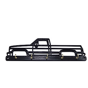 Generic Key Holder Hanger Rack Compatible with Chevy Chevrolet 1987 C10 Square Body Pickup Keys and Keychains Accessory, Black