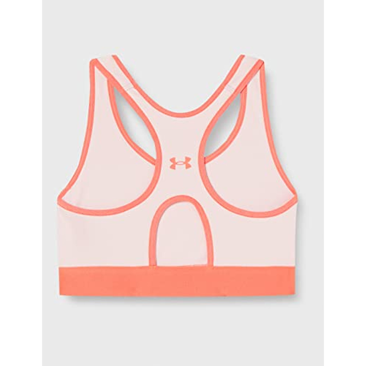 Under Armour Women's Armour Mid Keyhole Sports Bra , Retro Pink (676)/Quirky Lime , X-Large