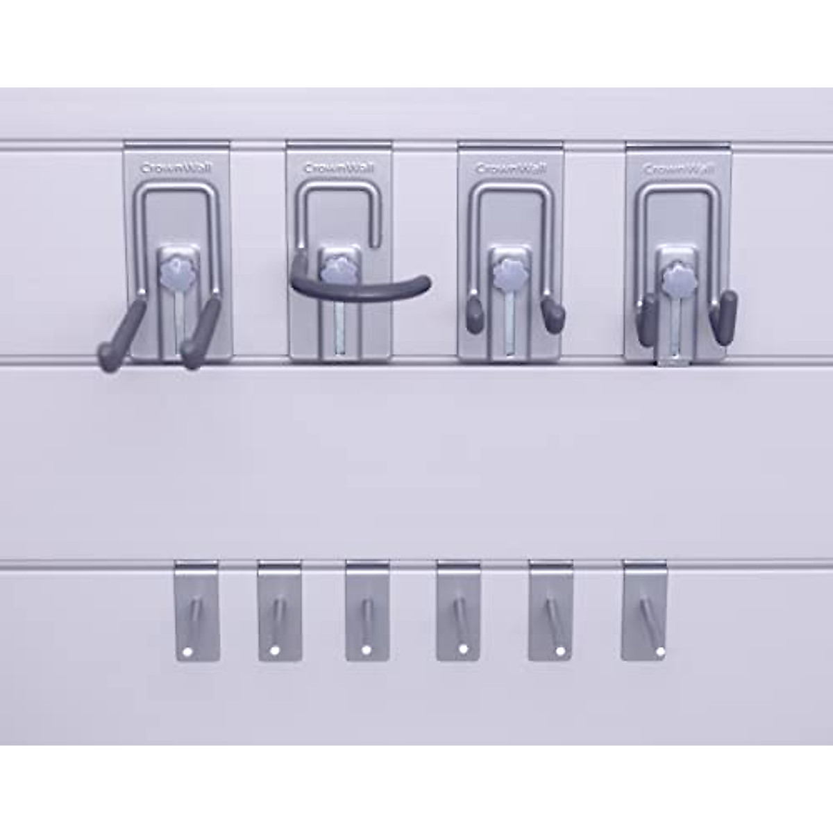 Crownwall 6" Starter Bundle (4x4 ft) with 10-Piece Locking Hook Kit (Graphite)