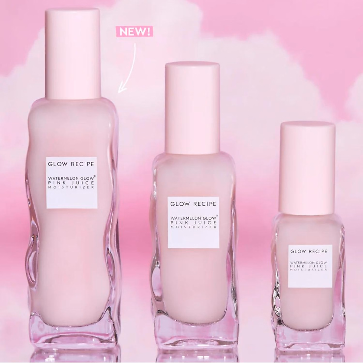 Glow Recipe Pink Juice Hydrating Face Moisturizer for Women & Men - Gel Moisturizer with Hyaluronic Acid, Watermelon & Glycerin - Lightweight, Fast-Absorbing Daily Moisturizer for Dry Skin (25ml)