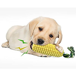 Dog Chew Toys for Aggressive Chewers, Indestructible Tough Durable Squeaky Interactive Dog Toys, Puppy Teeth Chew Corn Stick Toy for Small Meduium Large Breed