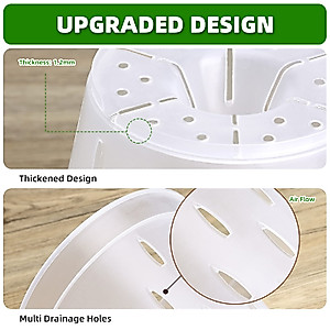 TRUEDAYS Orchid Pots with Holes Plastic Flower Plant Pot Clear Plastic Orchid Pot for Indoor Outdoor,2 Each of 4.5 Inch/5.5 Inch/7 Inch - 6 Pack