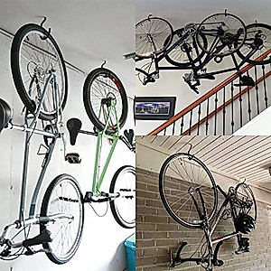 Menecor 12PCS Heavy Duty Bike Storage Hooks Bicycle Wall Mounted Hooks Large Screw Hooks for Wall,Ceiling