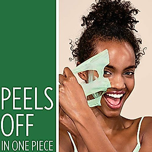 Aveeno Positively Radiant MaxGlow Peel Off Exfoliating Face Mask with Alpha Hydroxy Acids, Moisture Rich Soy & Kiwi Complex for Even Tone & Texture, Non-Comedogenic, Paraben- & Phthalate-Free, 2.0 oz