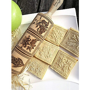 Springerle rolling pin Springerle cookie molds Springerle cookies German cookies Springerle carved rolling pin,Christmas gifts,Gift for mom