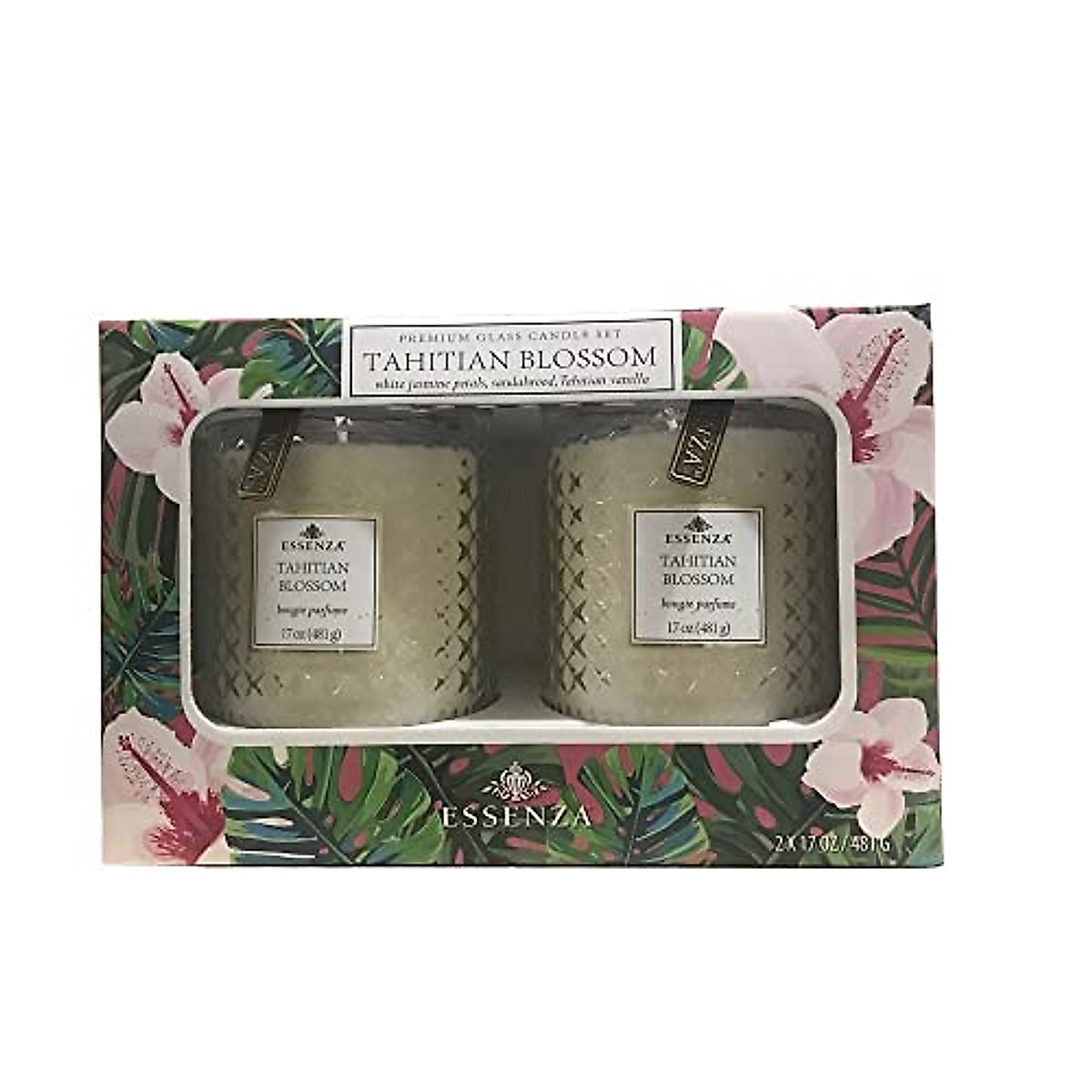 ESSENZA Candle 2 PK (Tahitian Blossom, 17 oz)