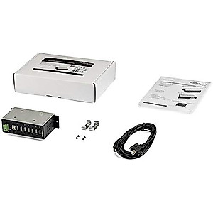 StarTech.com 7-Port USB 2.0 Hub - Metal Industrial USB-A Hub with ESD & 350W Surge Protection - Extended Operating Temp -40 to 185°F - Din Rail/Wall/Desk Mountable - USB Expander Hub, TAA
