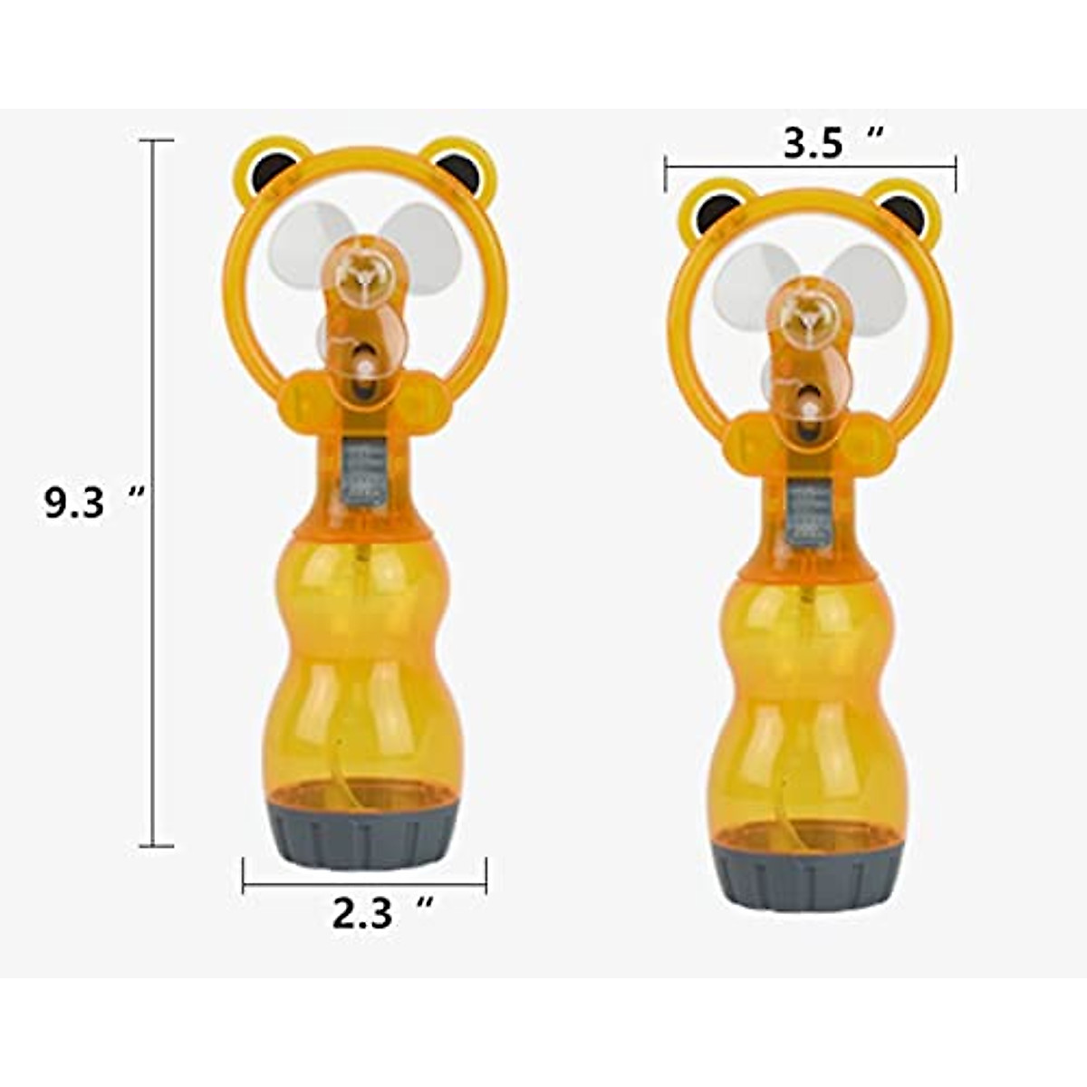 XIYUAN Portable Handheld Water Misting Fan- water spray fan-Misting Fan- Battery Operated Water Spray Mist Fan, Mini Fans for Travel, Outdoors, Hiking (Blue)