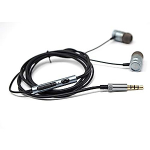 ElloGear EG11BS Stereo Earbuds 3.5mm with Noise Isolating Technology, Microphone and Volume Control - Clarity and Bass Performance – (Blue/Black)