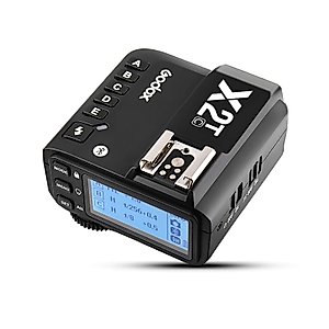 Godox X2T-C TTL Wireless Flash Trigger with Bluetooth Connection for Canon, 2.4G HSS 1/8000s,TCM Function,5 Separate Group Buttons & Quick Lock Hot-Shoe &LCD Display