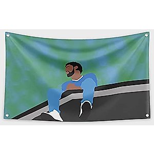 Yanbooch J Hip-hop Rap Poster Rapper Poster Flag 3x5ft College Dorm Decor banner