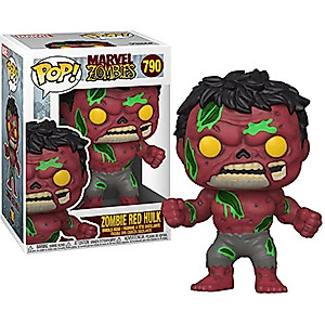 POP Marvel Zombies Zombie Red Hulk Funko Pop Vinyl Figure Bundled with Compatible Pop Box Protector Case Multicolored 3.75 inches