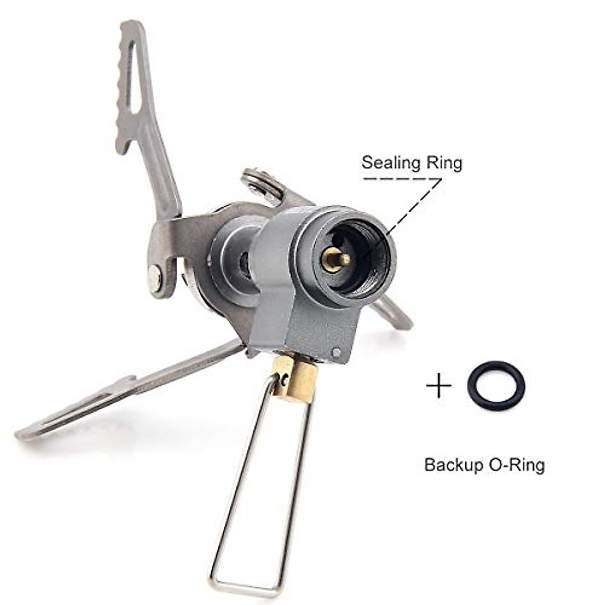 BRS 3000T Backpacking Stove Camping Stove Pocket Stove Portable Propane Stove Ultralight Mini Stove with 1 Extra Backup O-Ring
