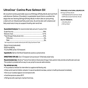 UltraCruz Canine Pure Salmon Oil, 1 Gallon