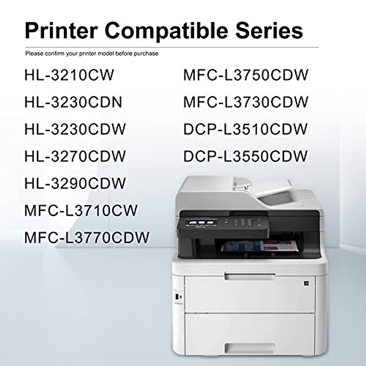 XBH 1 Pack TN223 Black Compatible TN223BK Toner Cartridge Replacement for Brother HL-3210CW 3230CDW 3290CDW DCP-L3510CDW MFC-L3710CW L3750CDW L3730CDW Priters by WYXBHGS