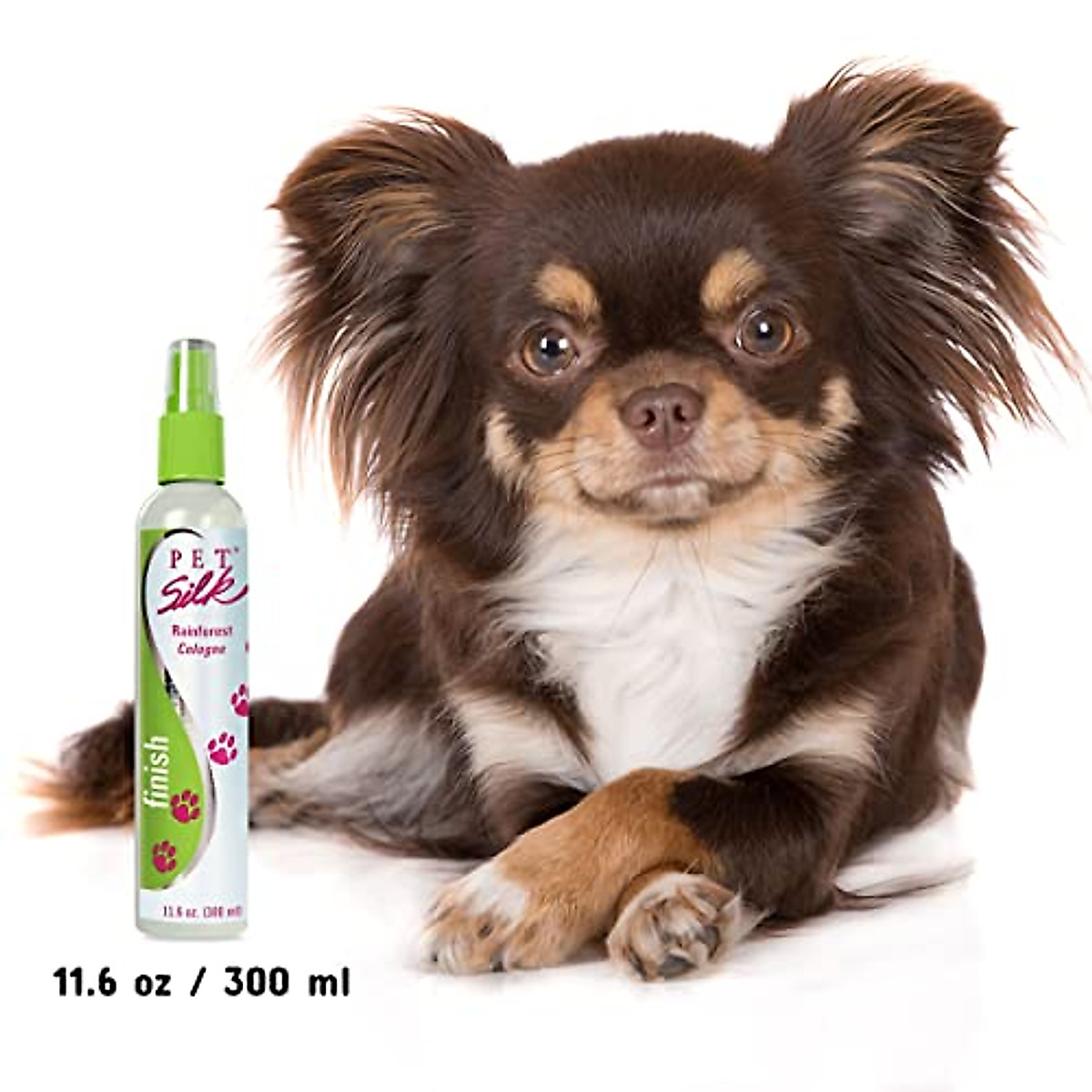 Pet Silk Rainforest Spray Cologne 11.6oz, Deodorizing Body Perfume & Condtioner, Clean/Fresh Light Florard Scent for Pet Grooming needs for Dogs, Cats and more!