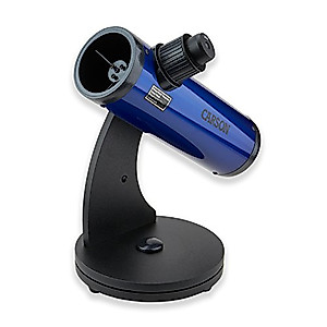 Carson SkySeeker 15x-37.5x Newtonian Reflector Beginner Telescope with Universal Smartphone Optics Digiscoping Adapter (JC-200UN)
