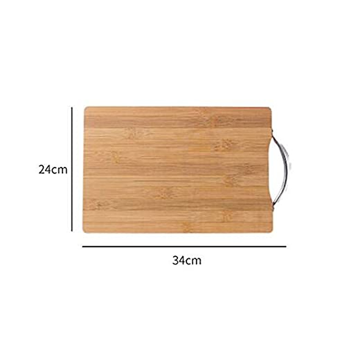 GULRUH Wood Cutting Boards for Kitchen, Bamboo Cutting Board for Kitchen, Can Be Used As Cheese Board, with Handle, Non-Slip, Size:34cm*24cm