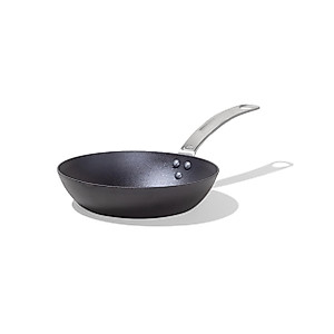 Made In Cookware - Seasoned 8" Carbon Steel Frying Pan - (Like Cast Iron, but Better) - Professional Cookware - Crafted in Sweden - Induction Compatible