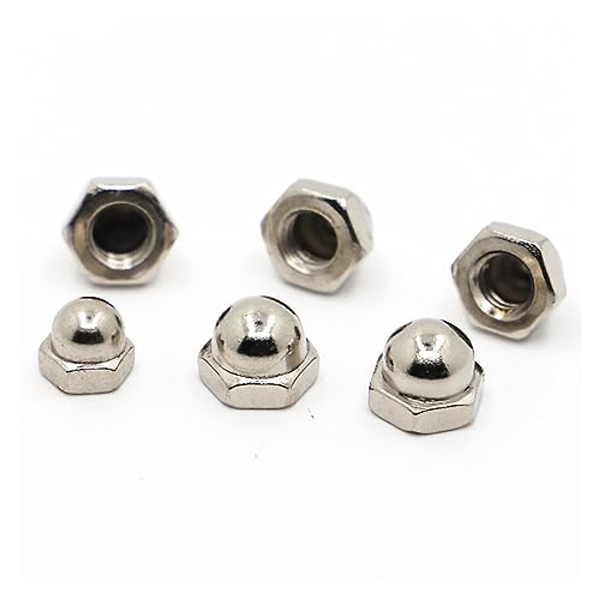 M3 M4 M5 M6 M8 M10 Cap Nuts Decorative Cover Semicircle Head Acorn Nut (Size : M6 20pcs)