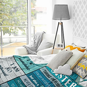 POQUSH Gifts for Sister,Sister Birthday Gifts,Sisters Gifts from Sister Brother,Big Sister Gifts for Girls,Birthday Gifts for Sister,Sister Gift,Gift for Sister Birthday Blanket 60x50in