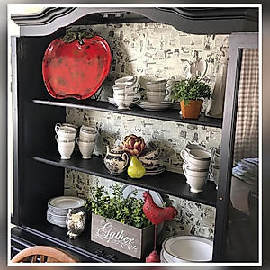 HOYOYO 17.8 x 78 Inches Self-Adhesive Liner Paper, Removable Shelf Liner Wall Stickers Dresser Drawer Peel Stick Kitchen Home Decor, Newspaper