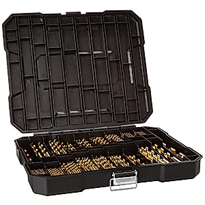 Hurricane 230 Piece Titanium Twist Drill Bits Set with Hurricane 4 Piece Wood Chisel Set Cr-V Construction for Woodworking Carving PVC High Impact Handlesize from 1/4 Inch to 1 Inch
