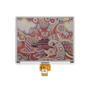 Coolwell Waveshare 5.65inch Colorful E-Paper E-Ink Raw Display Panel upports 7-Color Display (ACeP 7-Color) for Raspberry Pi/Jetson,etc, 600×448 Pixels Without PCB