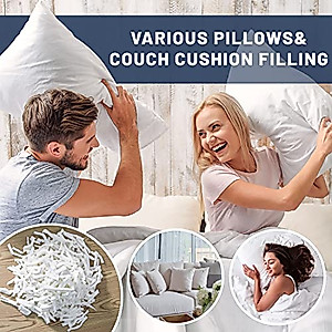 anzhixiu Bean Bag Chair Filler Shredded Memory Foam 100% New,Pillow Stuffing for Couch Pillows, Stuffed Animals, Dog Bed & Couch Cushion Filling, 5 Pounds