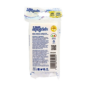 T. Taio Esponjabon Skin Lightening Pearl Soap Sponge (Concha Nacar) Pack of 4 Bundle with Premium Penguin Spa Bow Headband- Designs May Vary