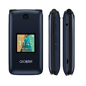 Alcatel Cingular Flip 2 4G LTE FlipPhone Bluetooth WIFI MP3 Camera Good for Elderly - GSM Unlocked (Renewed)