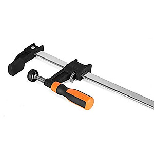 WEN 10236F2 Quick-Adjust 36-Inch Steel Bar Clamps with 2.5-Inch Throat and Micro-Adjustment Handle, Two Pack , Multicolor