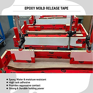 Tuck Tape Construction Sheathing Tape, Epoxy Resin Tape, 2.4 in x 180 ft (Red)