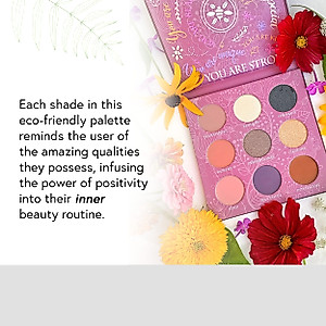 Honeybee Gardens Power of Positivity Eye Shadow Palette, 4 Highly Pigmented Colors With Long Lasting Luxe Finish, Vegan, Cruelty-Free, Gluten-Free, and Paraben-Free, Net Wt 1.3g Each