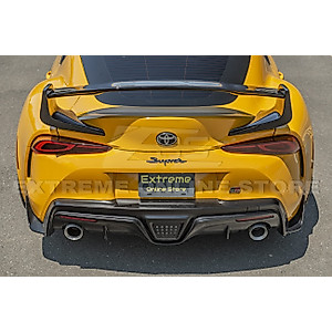 Extreme Online Store Replacement for 2020-Present Toyota A90 A91 Supra | ST Style Rear Trunk Lid Wing Spoiler (ABS Plastic - Painted Glossy Black)