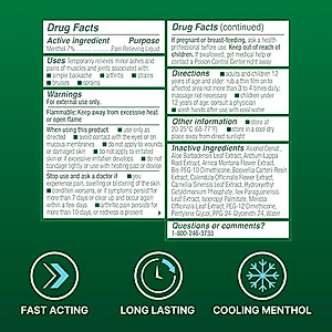 Biofreeze Menthol Pain Relieving Foam 3 FL OZ For Pain Relief Of Sore Muscles, Arthritis, Simple Backaches, And Joint Pain. Fast Drying, Lightweight, Powerful Topical Pain Reliever (Package May Vary)