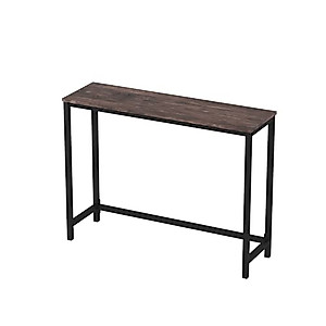 YEAR COLOR Console Table Narrow Sofa Table Entryway Table Sofa Table Narrow Long, Industrial Couch Table Hallway Table with Steel Frame for Living Room/Foyer
