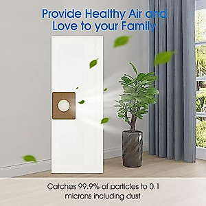 12 Pack Type B Vacuum Filter Bag 90668 Comapatible with Shop-Vac 9066800 2-2.5 Gallon All Around Vacuum QAM70, 2036000, 9303511, 5895220, 5890336, 5892210, CMXZVBE17250