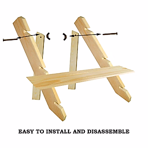 LUBANHAND 3 Steps Display Riser, Earring Display Stands, Showcase Cascading Merchandise Organizer Tray Vendor Display Supplies for Tabletop Shows Solid Wood…