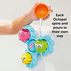 Toomies Tomy Spin & Splash Octopals Toddler Bath Toy You Pour and They Spin & Splash
