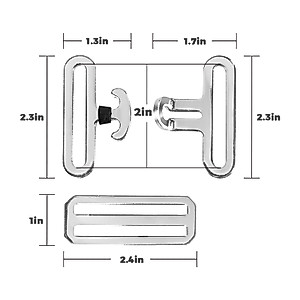 Harrison Howard 6PCS Hardware Horse Blanket Surcingle Buckle Replacement for Horse Sheets Surcingle Attachment 2 Sets