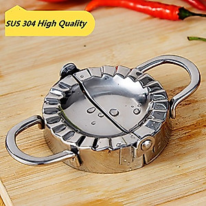 New Stainless Steel Ravioli Mould Dumpling Maker Mold Wrapper Pierogie Pie Crimper Pastry Dough Press Cutter Kitchen Gadgets (S 3inch)