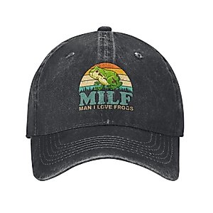 Frogs Hat Man I Love Frogs Hat Men Baseball Cap Adjustable Caps Black