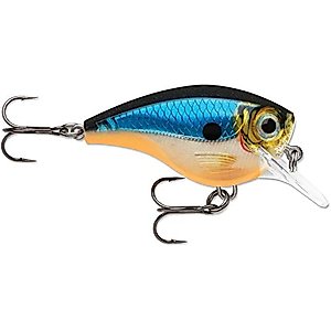 Rapala Balsa Xtreme Brat Hard Bait Lure, Freshwater, Size 06, 2" Length, 6' Depth, 3/8 oz, Blue Ghost, Package of 1 (BXB06BGH)