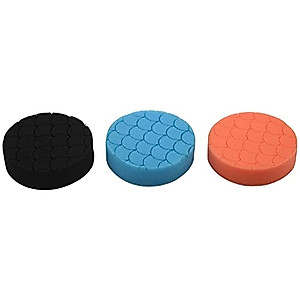 shyness 5Pcs 4 Inch Polishing Pads Buffing Sponge Pads Kit for Car Buffer Polisher Sanding, Waxing, Polishing, Sealing Glaze