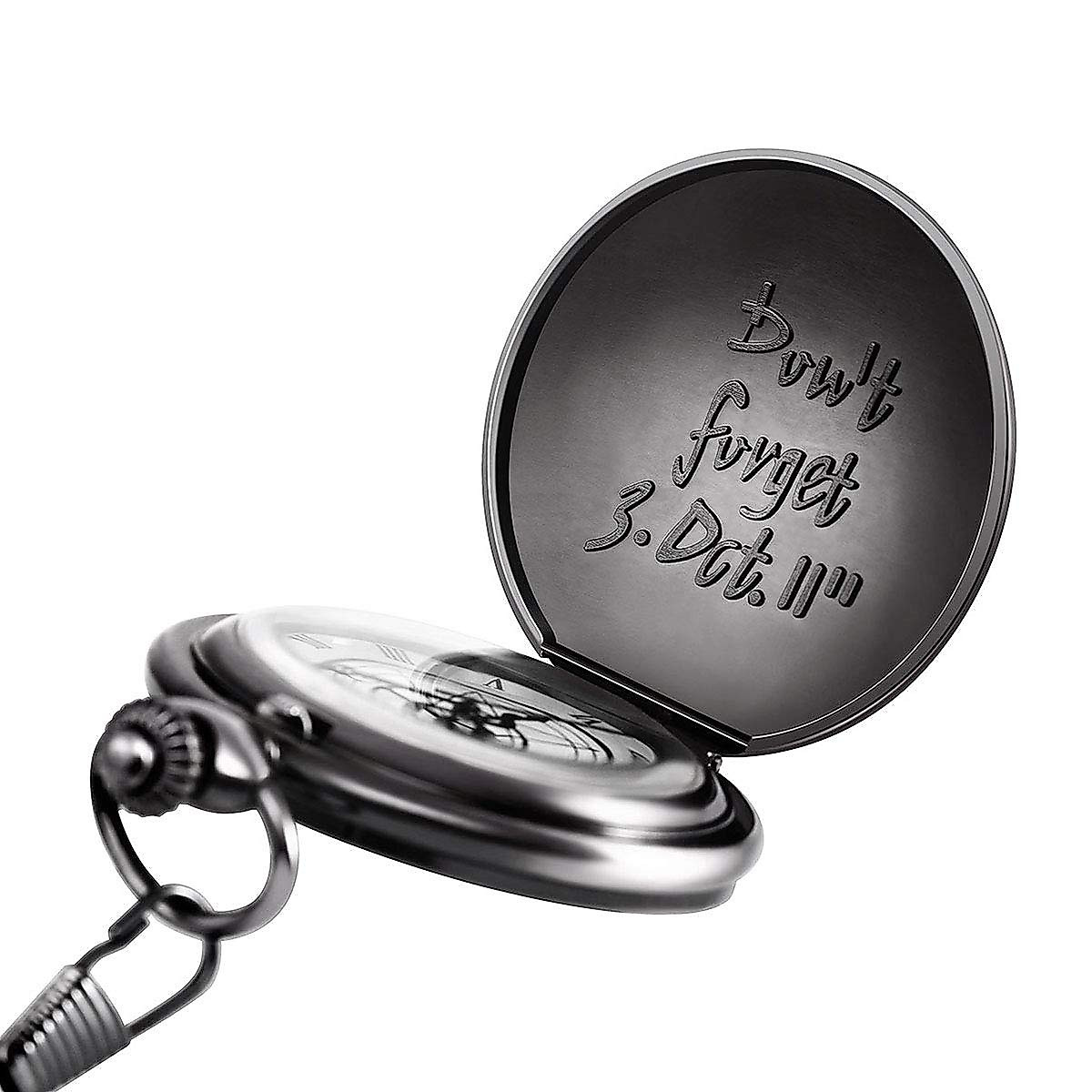 BOSHIYA Fullmetal Alchemist Pocket Watch with Chain Vintage Quartz Pocket Watch for Cosplay Accessories Anime Merch