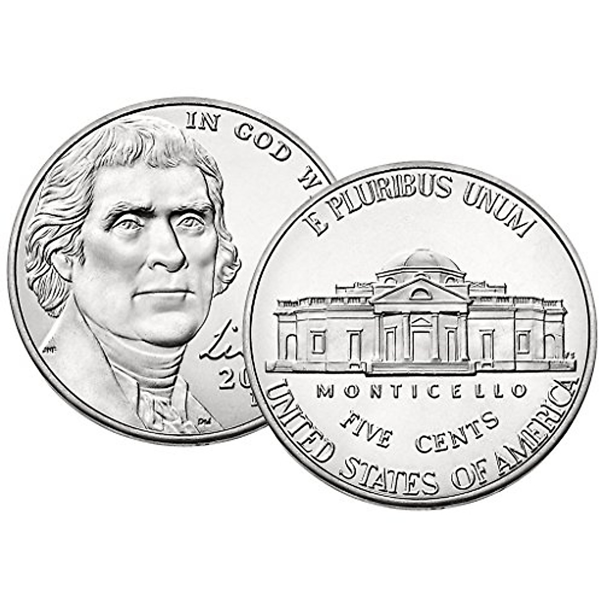 2009 P, D Jefferson Nickel 2 Coin Set - Uncirculated